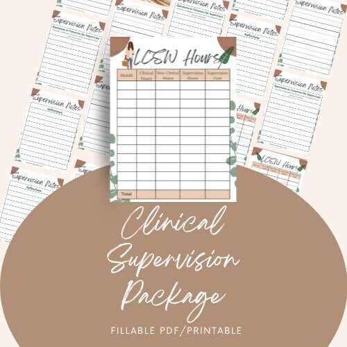 LCSW Clinical Supervision Package | Supervision Notes | Supervision ...