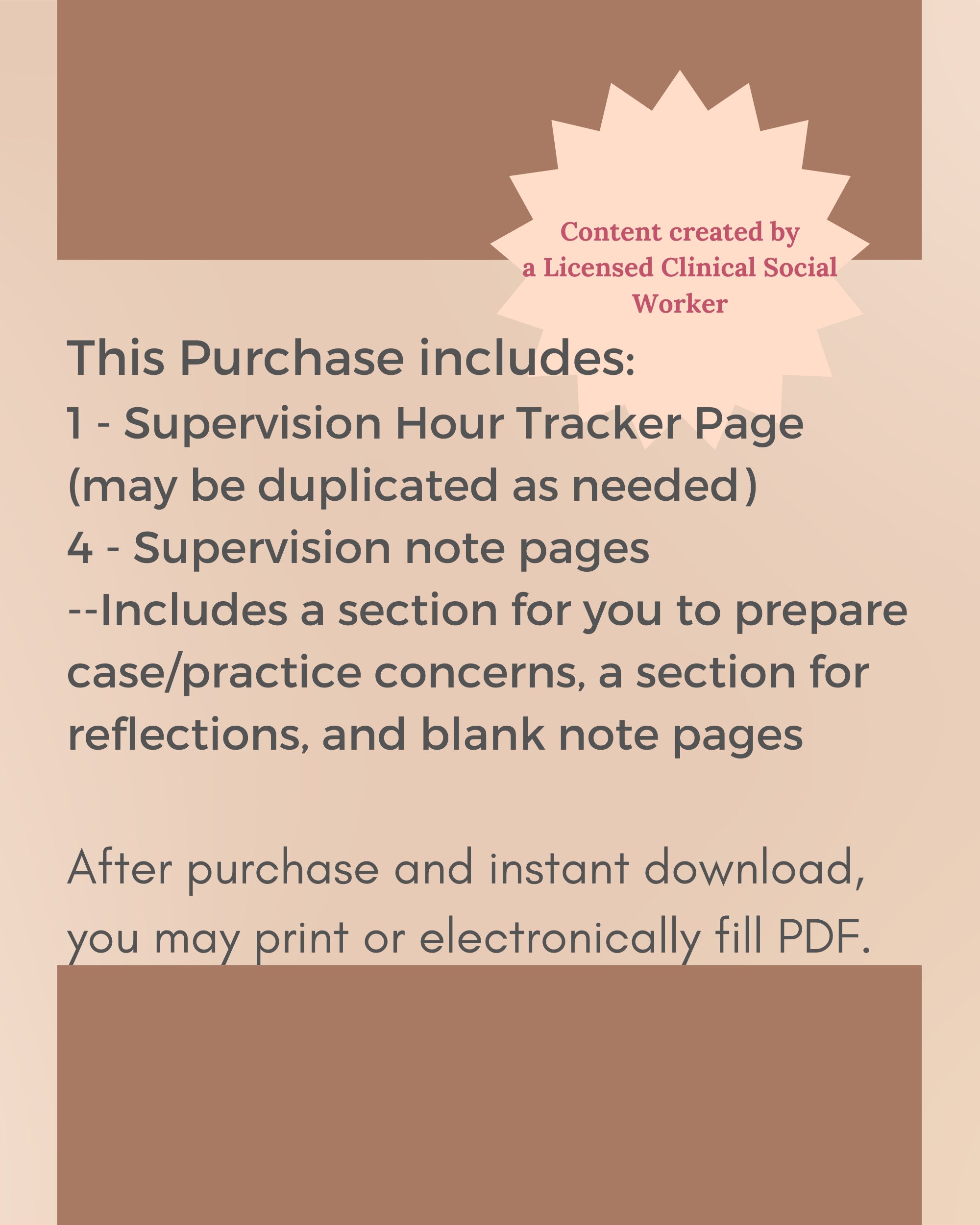 LCSW Clinical Supervision Package | Supervision Notes | Supervision ...
