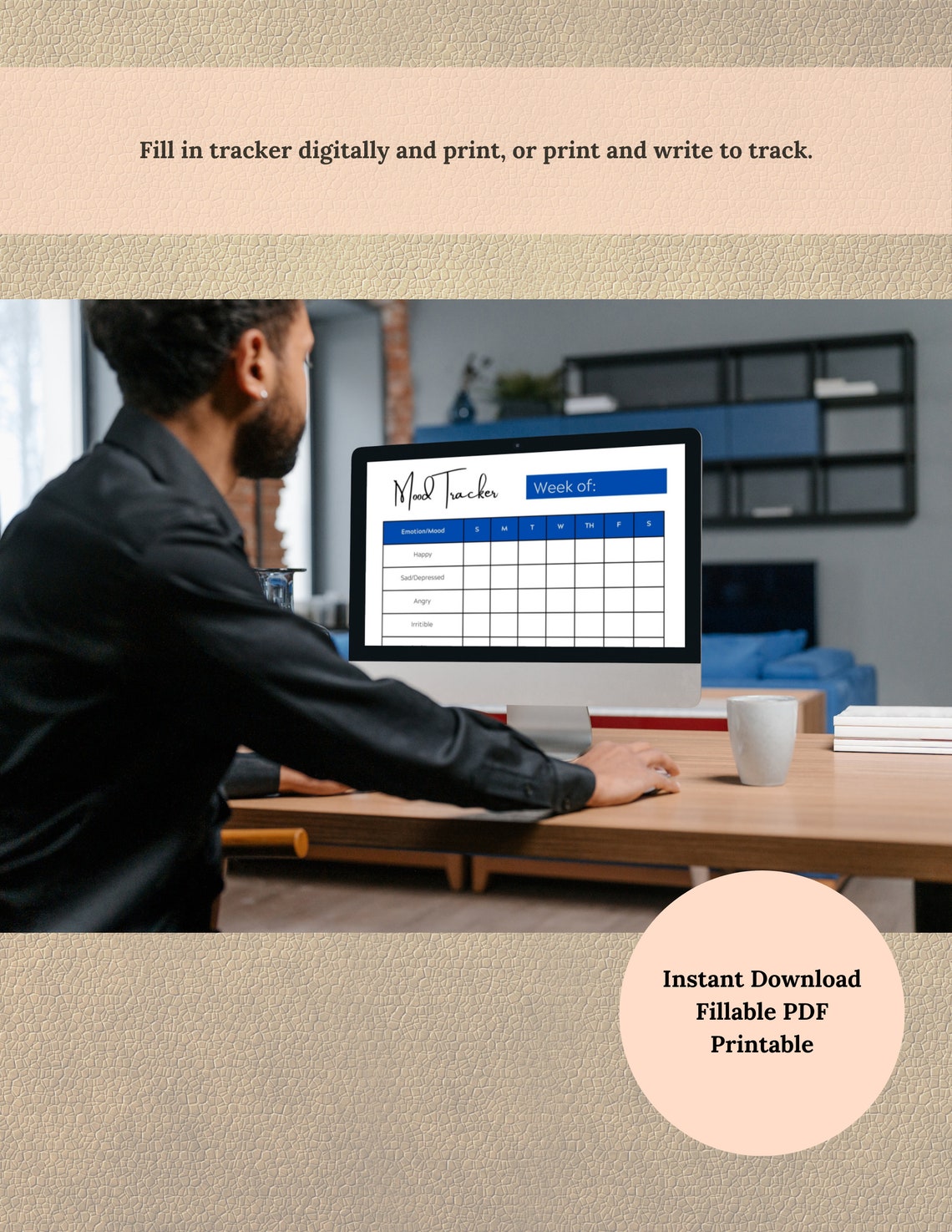 Mood and Trigger Tracker Mental Health Tracker - Etsy