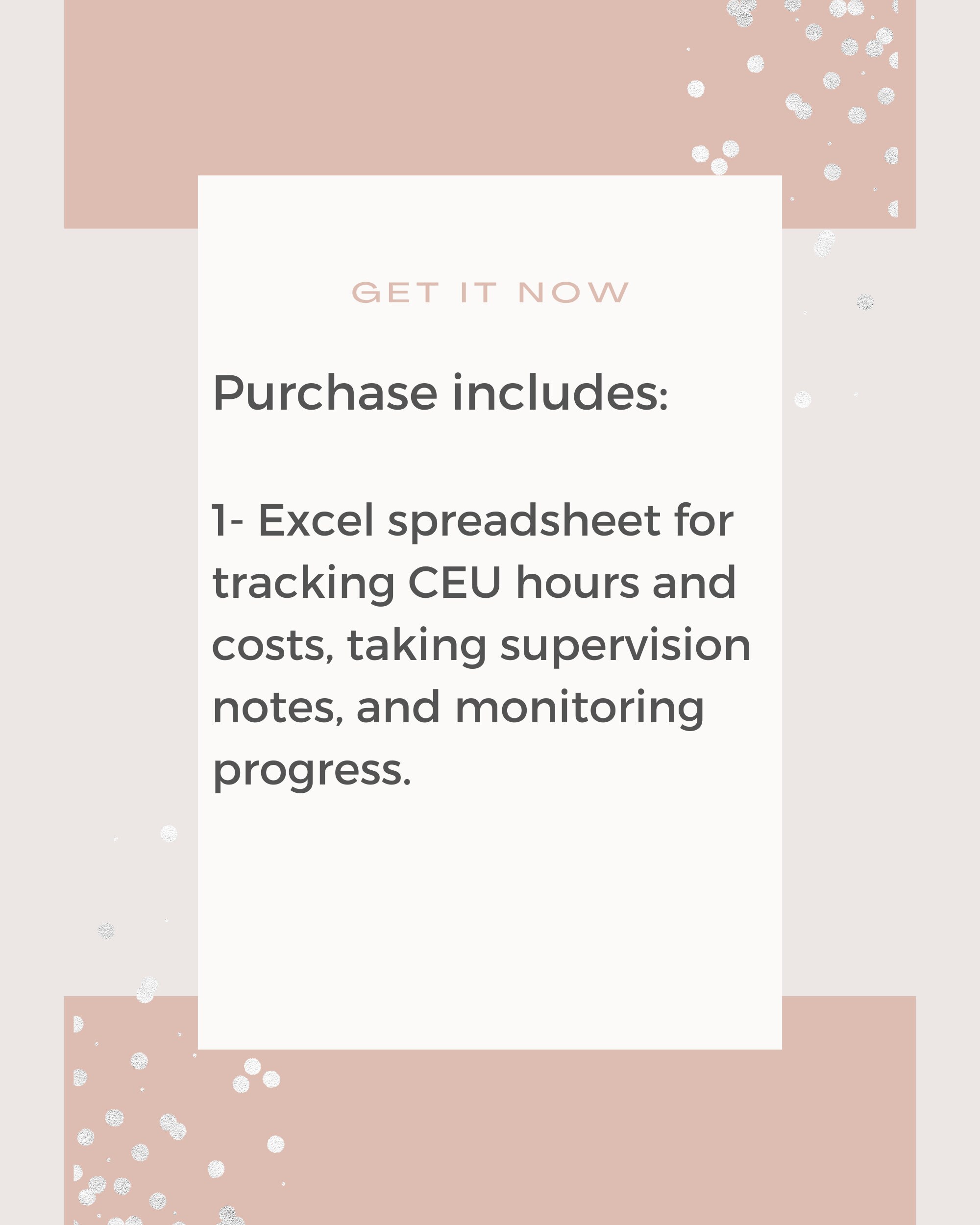 Texas LCSW-S CEU Tracking Excel Spreadsheet | Customizable Easy-to-use ...
