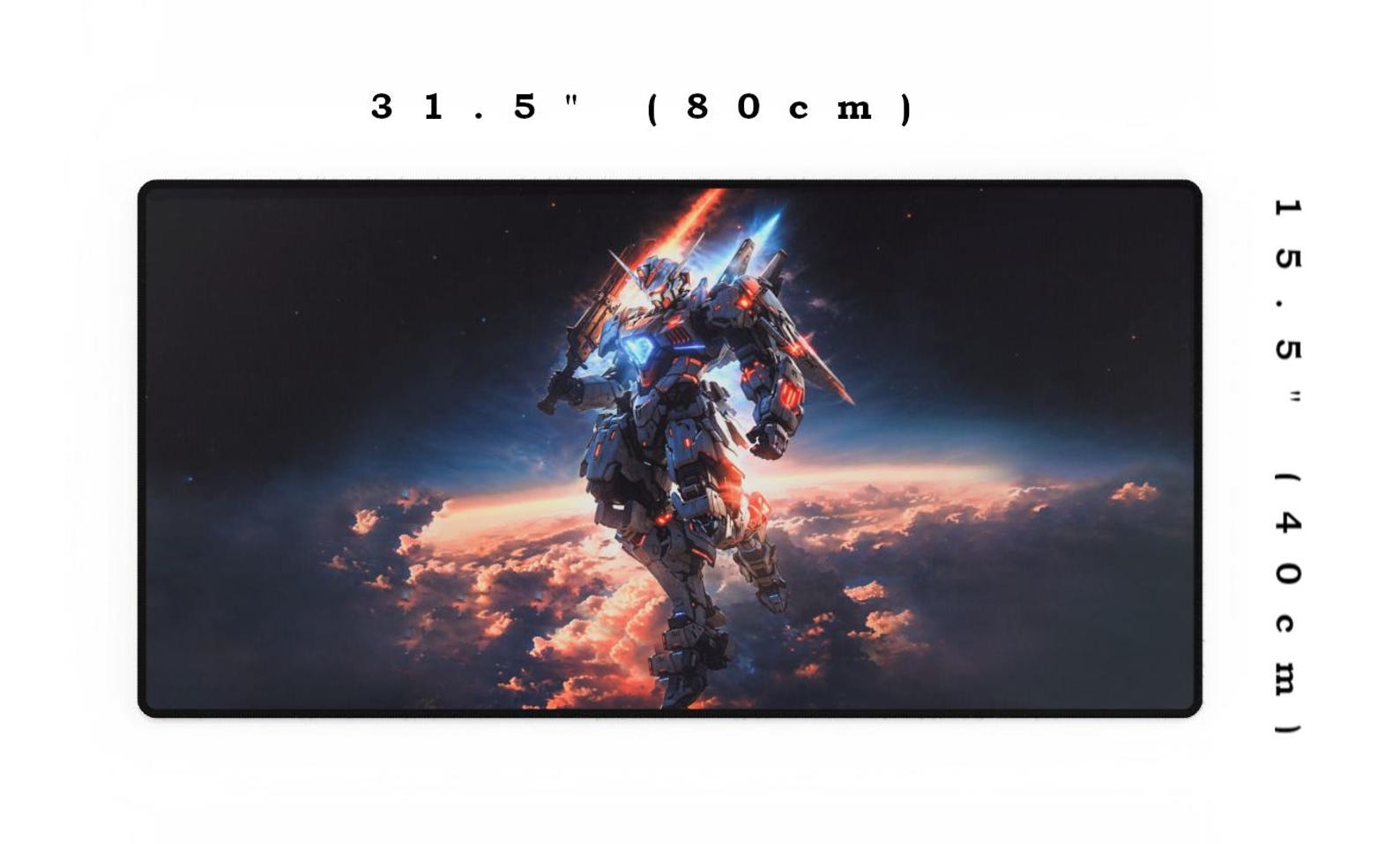Gundam Desk Mat - Mecha Anime Gaming Mouse Pad | Mobile Suit Design ...