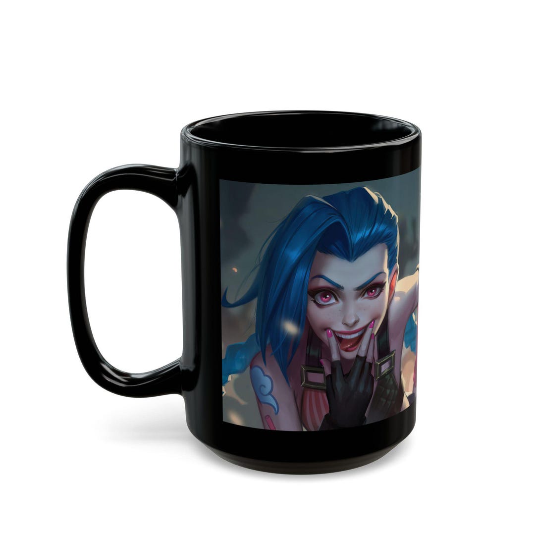 League of Legends Jinx Black Coffee Mug, 11oz & 15oz - Etsy