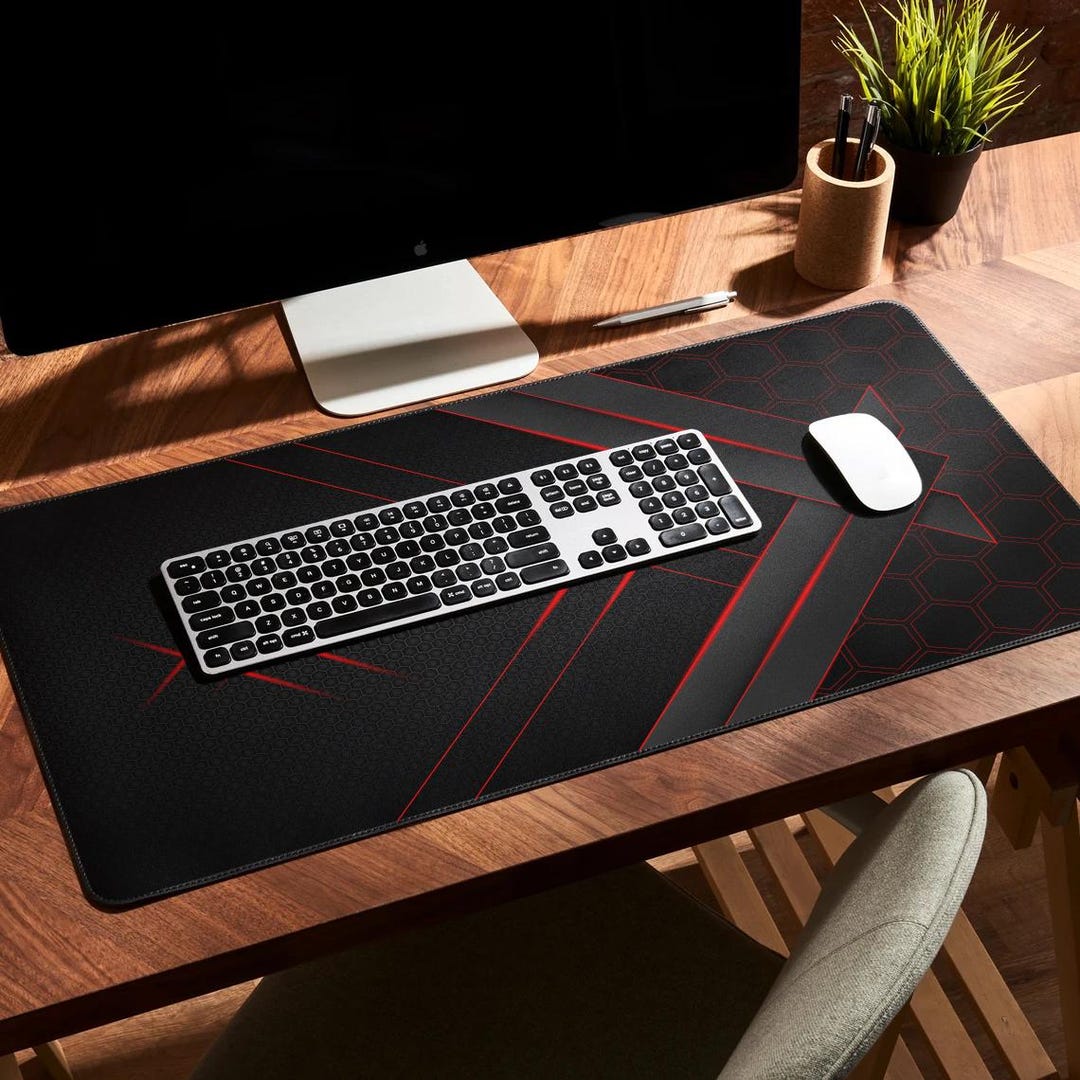 Quantum Hex, Futuristic Desk Mat - Etsy