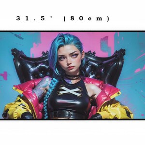 Jinx League of Legends Vibrant Desk Mat - Etsy