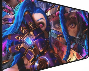 Jinx League of Legends Vibrant Desk Mat - Etsy