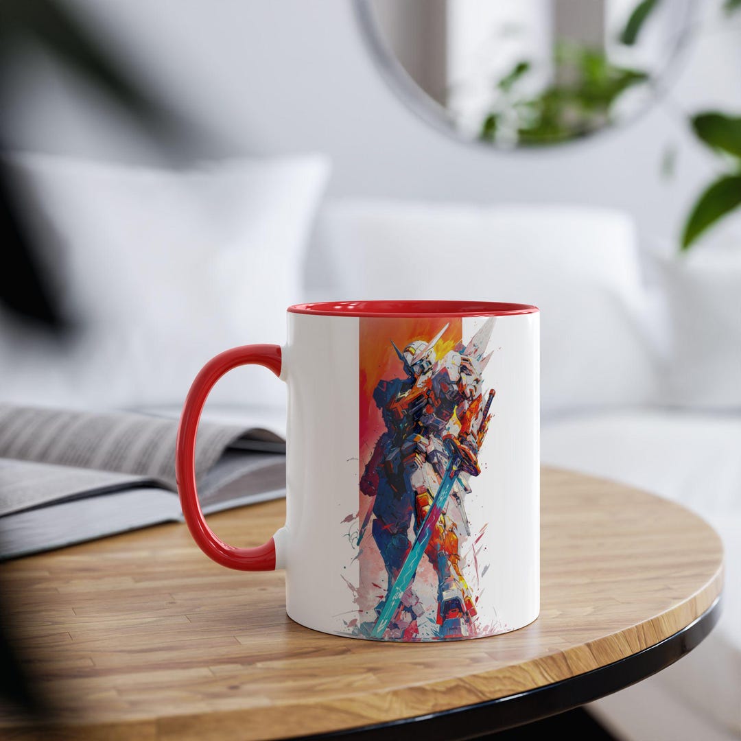 Gundam Mug Mecha Anime Coffee Cup Perfect for Gundam Fans Colored ...