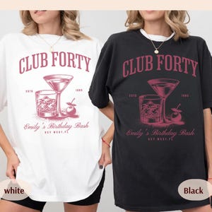 Club 40 Comfort Colors® Shirt 40th Birthday T-shirt, Forties Birthday ...