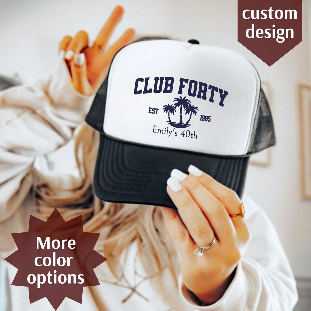 40th Birthday Otto Trucker Hat, 40s Birthday Matching Party Cap, in My ...