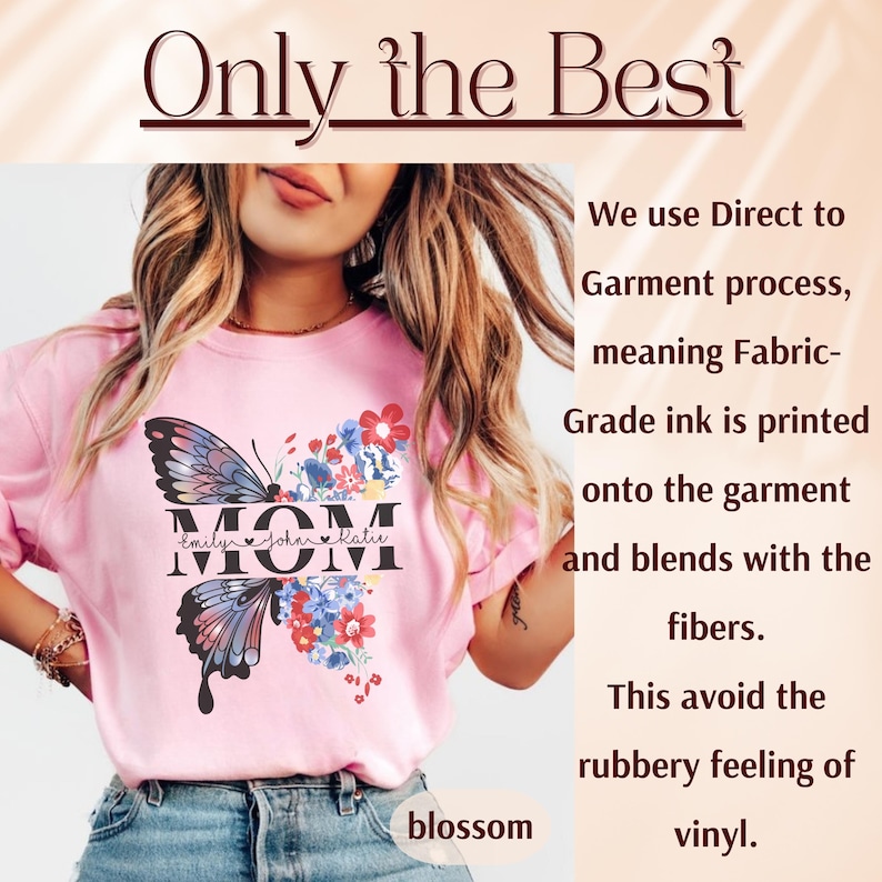 Custom Grandma Sweatshirt With Kid Names, Butterfly Granny Gift - Etsy