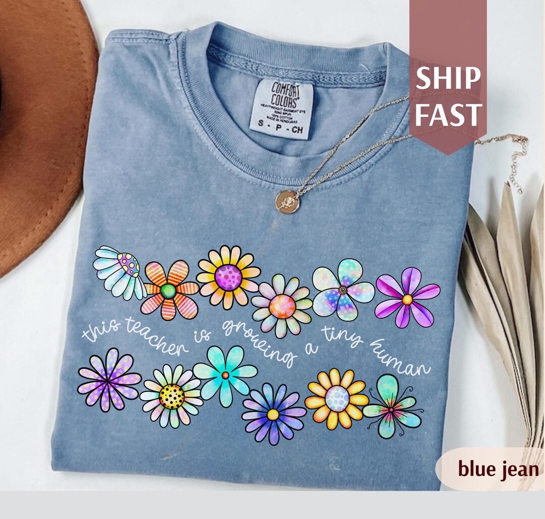 Teacher Pregnancy Announcement Shirt, Comfort Colors Baby Reveal Tee - Etsy