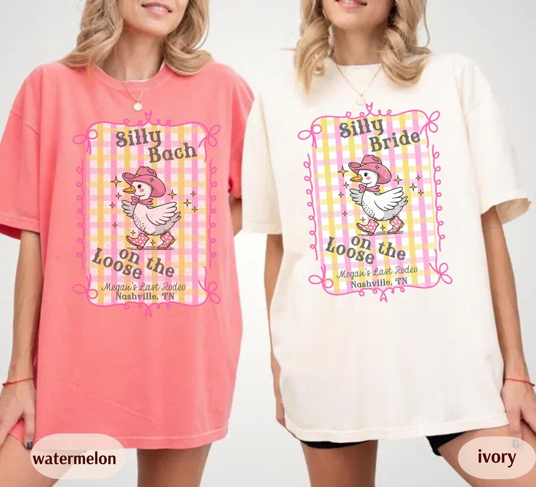 Western Silly Goose Bachelorette Party Shirt, Custom Bachelorette ...