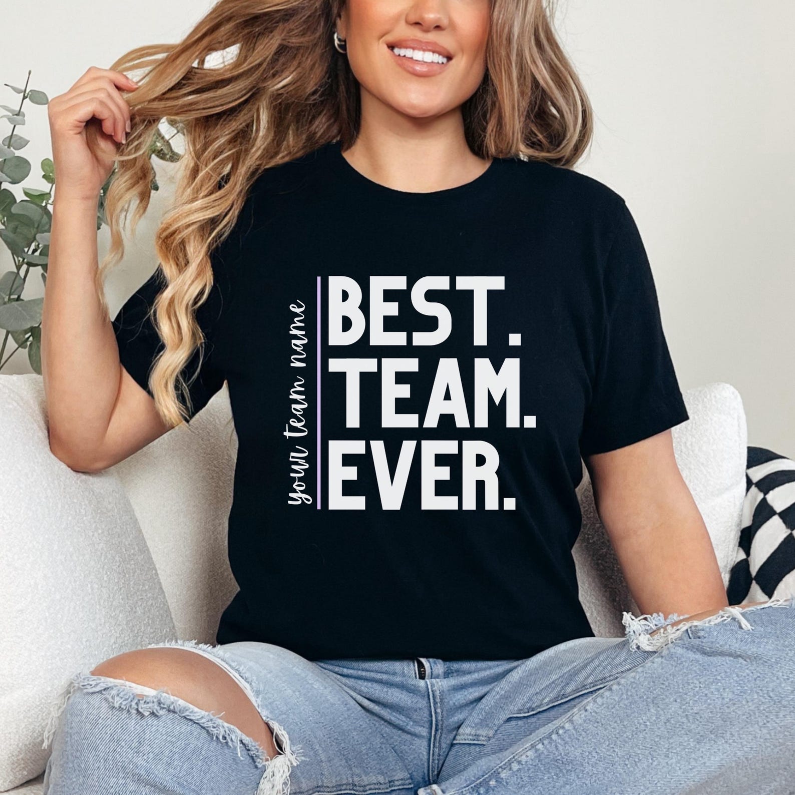 Personalized Best Team Ever Shirt,teammate T-shirt, Team Name Shirt ...
