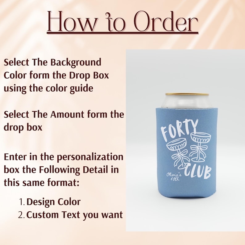 Personalized Club 40 Can Cooler 40th Birthday Can Sleeves Custom ...