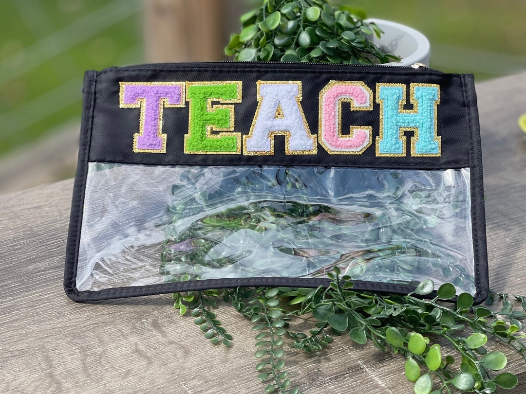 Softball Clear PVC Leather Preppy Patch Chenille Letters - Etsy