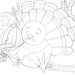 Cartoon Turkey Coloring Page - Perfect for Thanksgiving Fun - Etsy