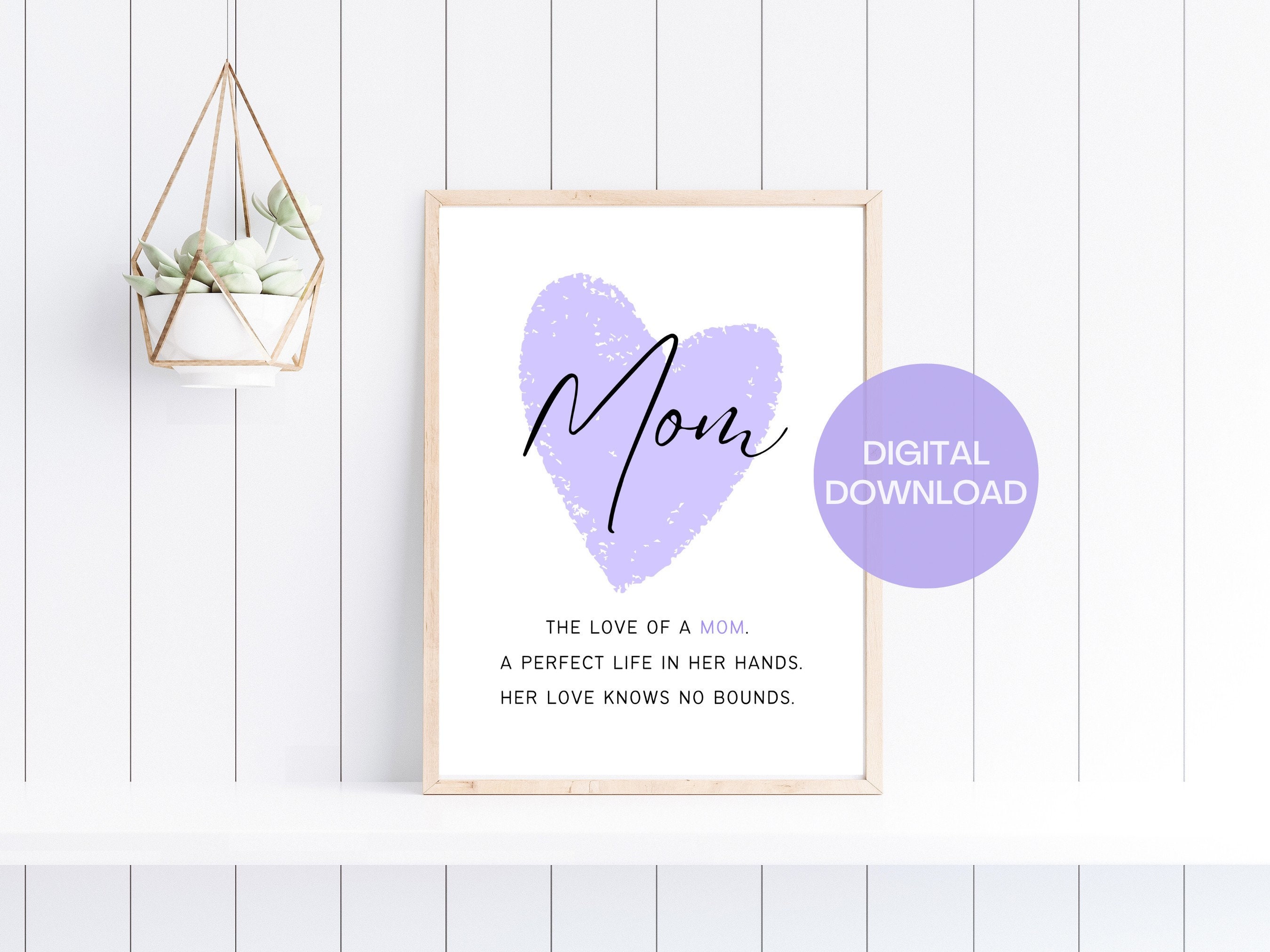 Mom Poem Print, Haiku Poem, Printable Poem for Moms, Gift for Mom, New ...