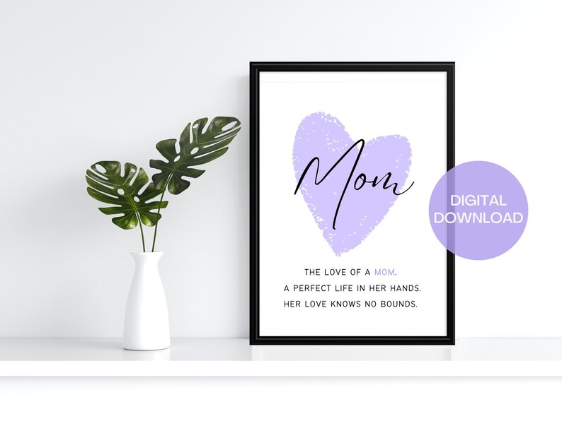 Mom Poem Print, Haiku Poem, Printable Poem for Moms, Gift for Mom, New ...