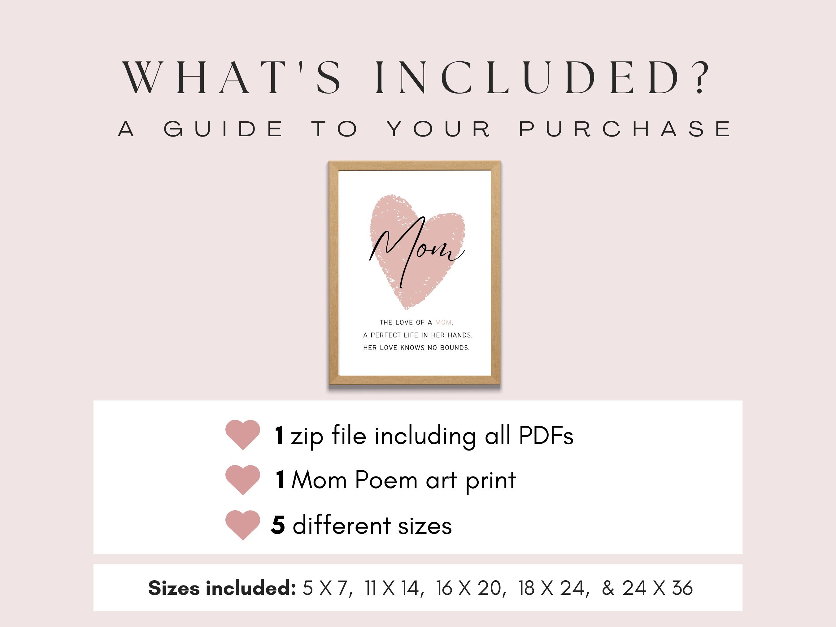 Mom Poem Print, Haiku Poem, Printable Poem for Moms, Gift for Mom, New ...