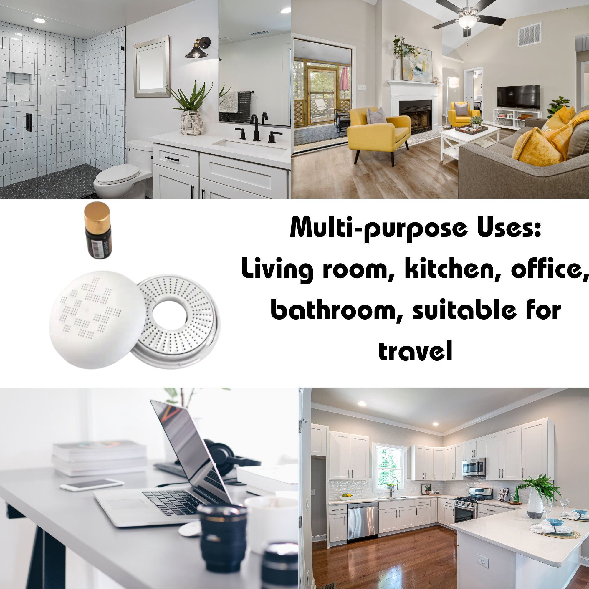 Scent Pod Portable Diffuser, Travel-friendly Aromatherapy, Rechargeable ...