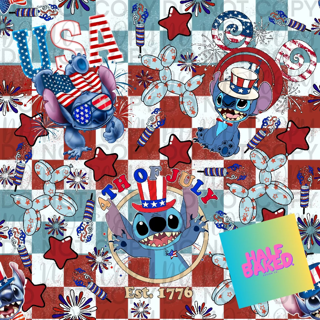 Stitch 4th of July - Etsy