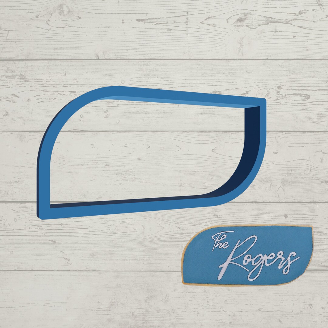 Half Rounded Rectangle Cookie Cutter | 2"-6" Sizes Available - Etsy