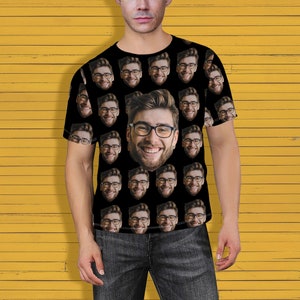 Custom Face Shirt, Personalized Image Photo T-shirt, Personalized Face ...