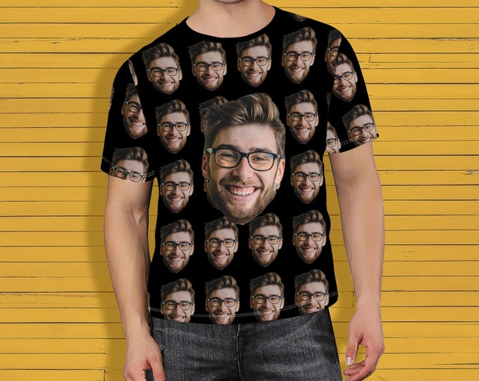 Custom Face Shirt, Personalized Image Photo T-shirt, Personalized Face ...
