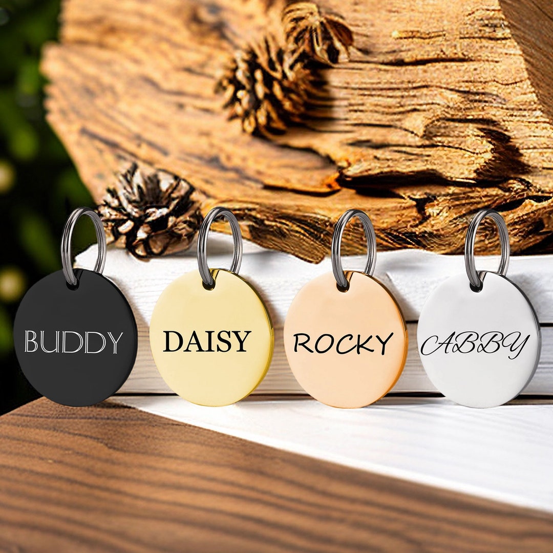 Dog Tag, Pet Tag, Custom Dog Name Tag, Personalized Dog ID Tag ...