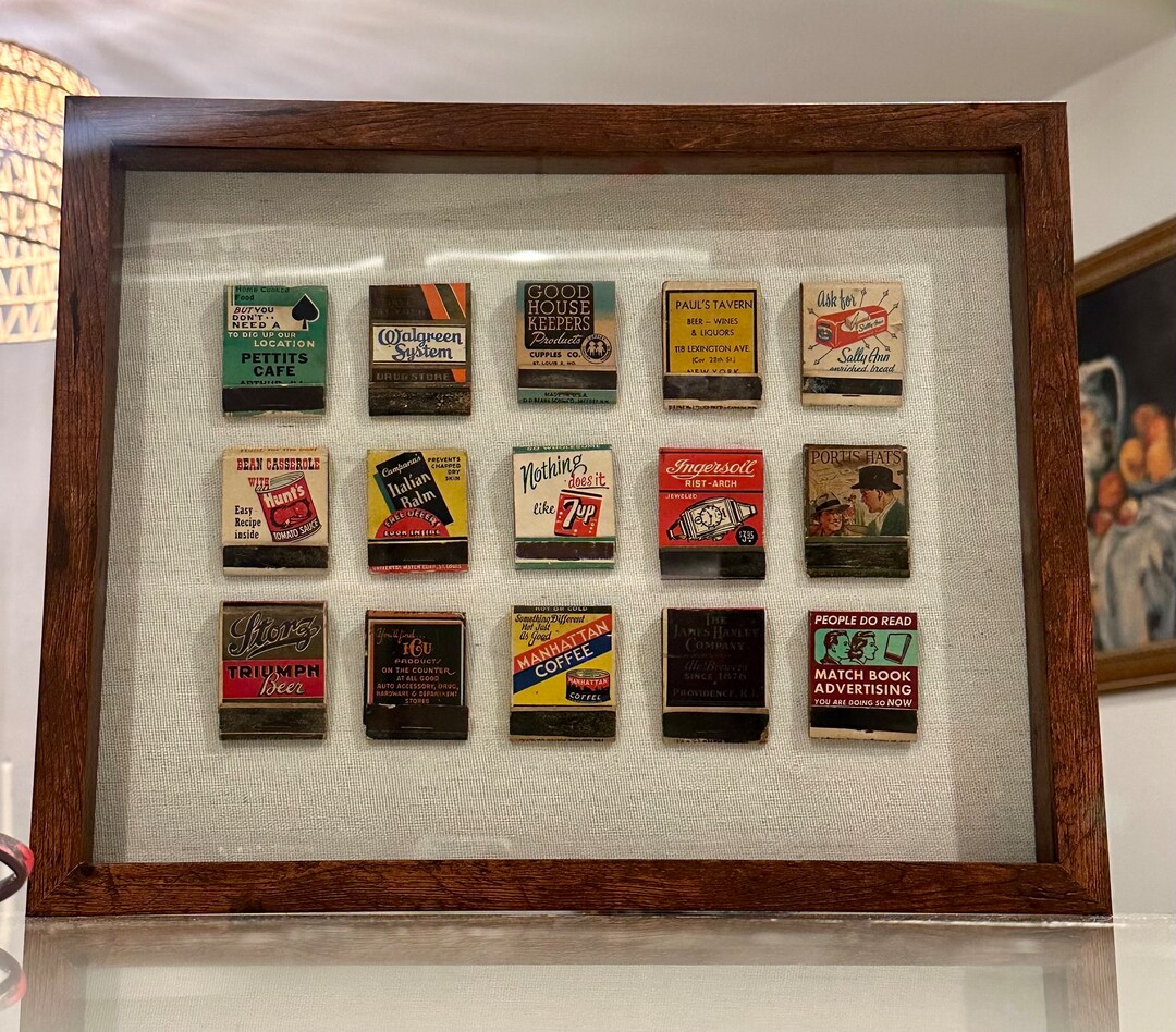Rare Vintage Ad Matchbook Frame 11x14 - Etsy
