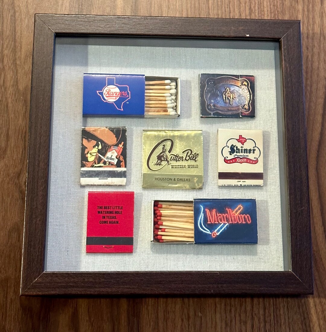 Texas Rodeo Vintage Matchbook Frame Art - Etsy