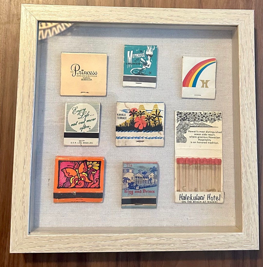 Tropical Isle Vintage Matchbook Frame 9x9 - Etsy