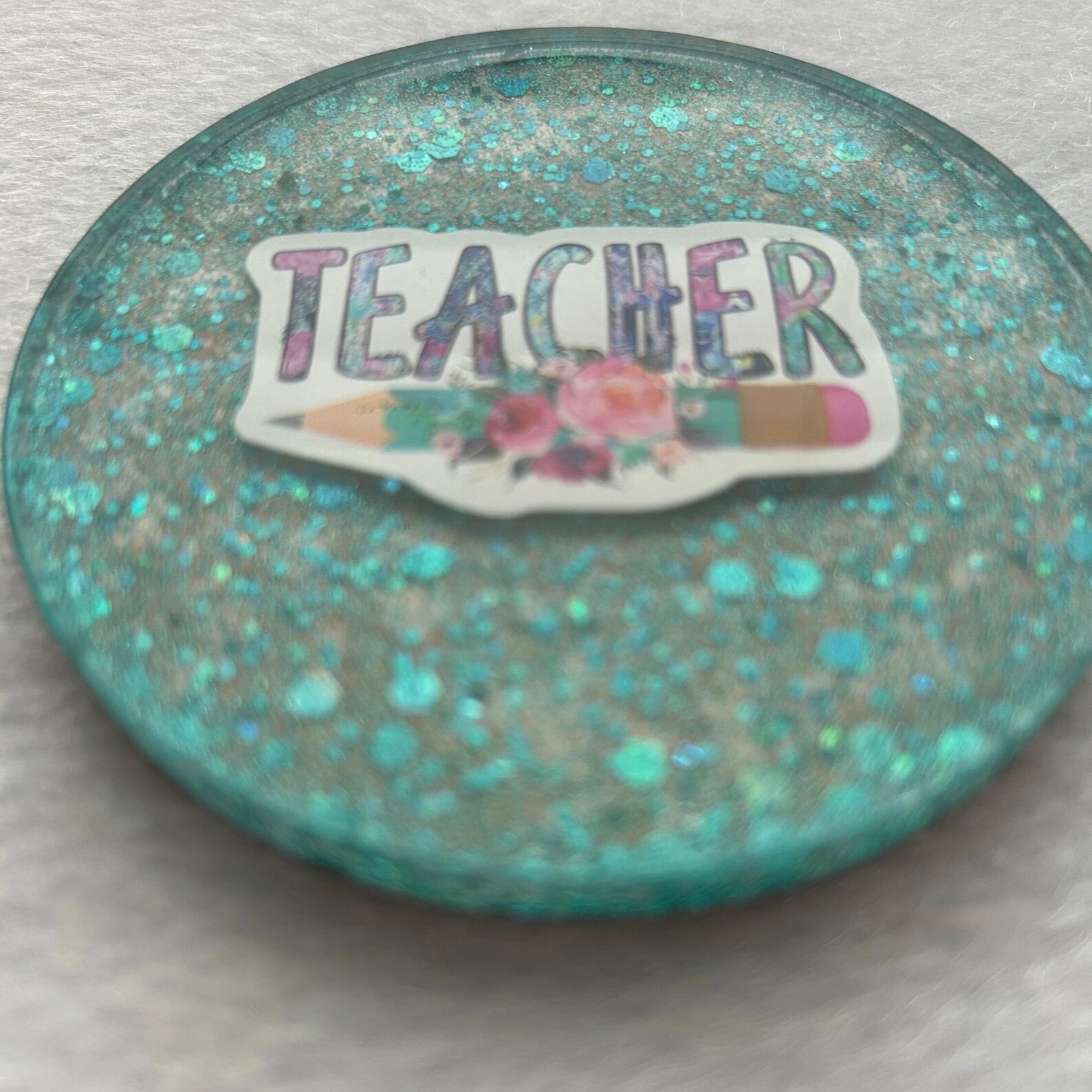 Teacher Appreciation Gift Resin Coaster & Bookmark Teachers/educators ...