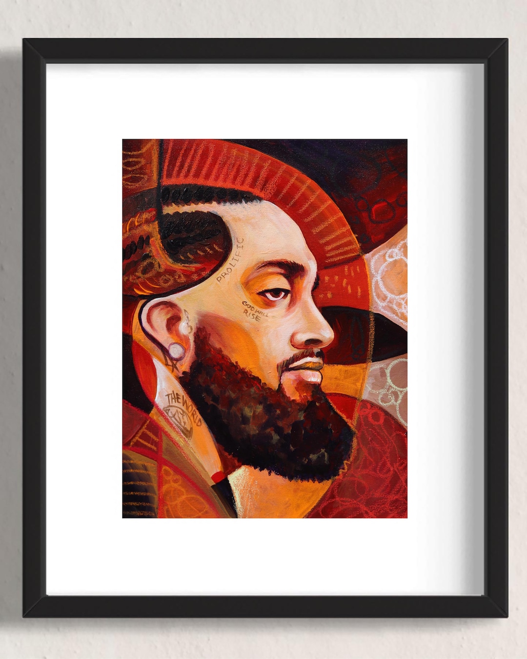 Contemporary Portrait Fine Art Home Decor Abstract Portrait Nipsy ...