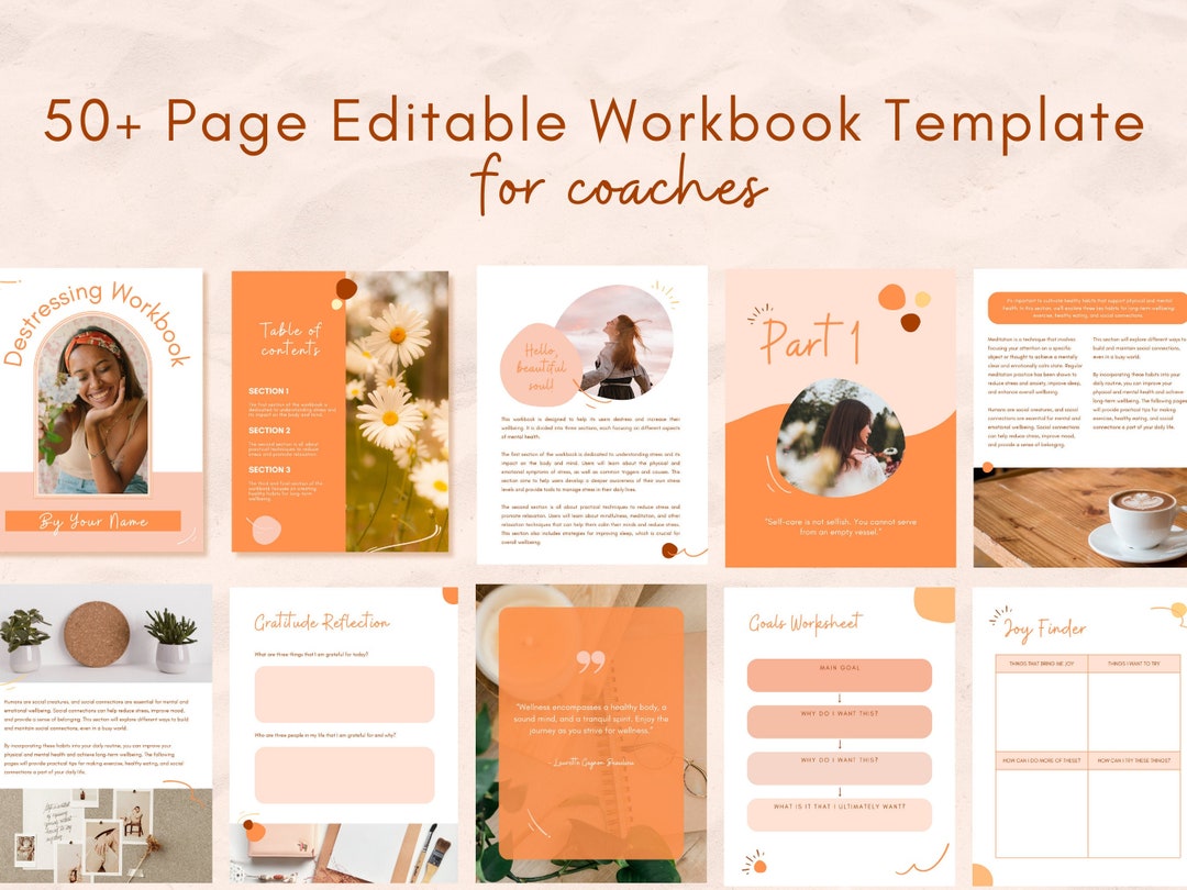 Ebook Template Editable Canva Template for Coaches Ebook Template for ...