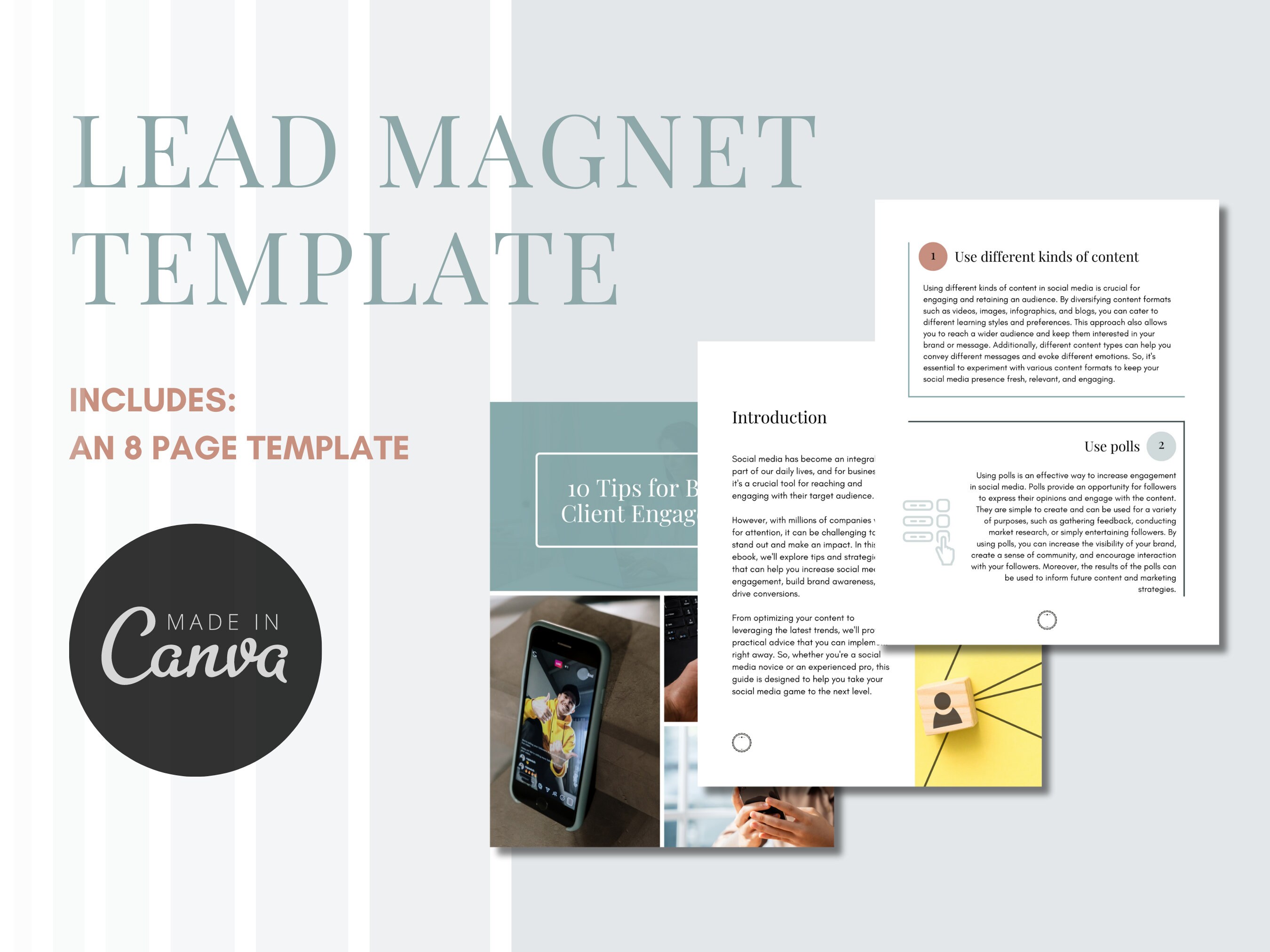 Editable Lead Magnet Canva Template for Coaches, Course Creators ...