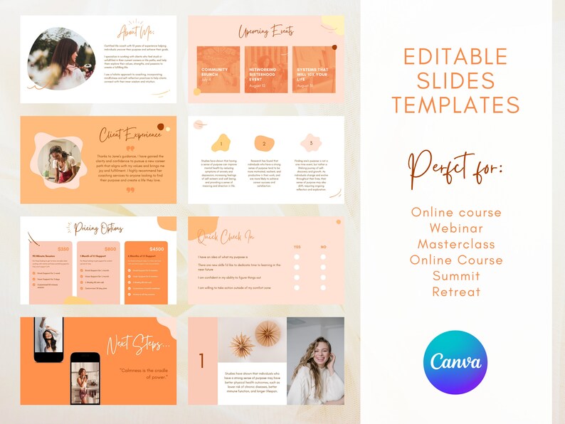 Slides Templates Presentations Canva Editable Template Slides for ...