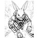 Coloring Book Animal Warriors: Rabbit Warriors Edition Adults & Teens ...
