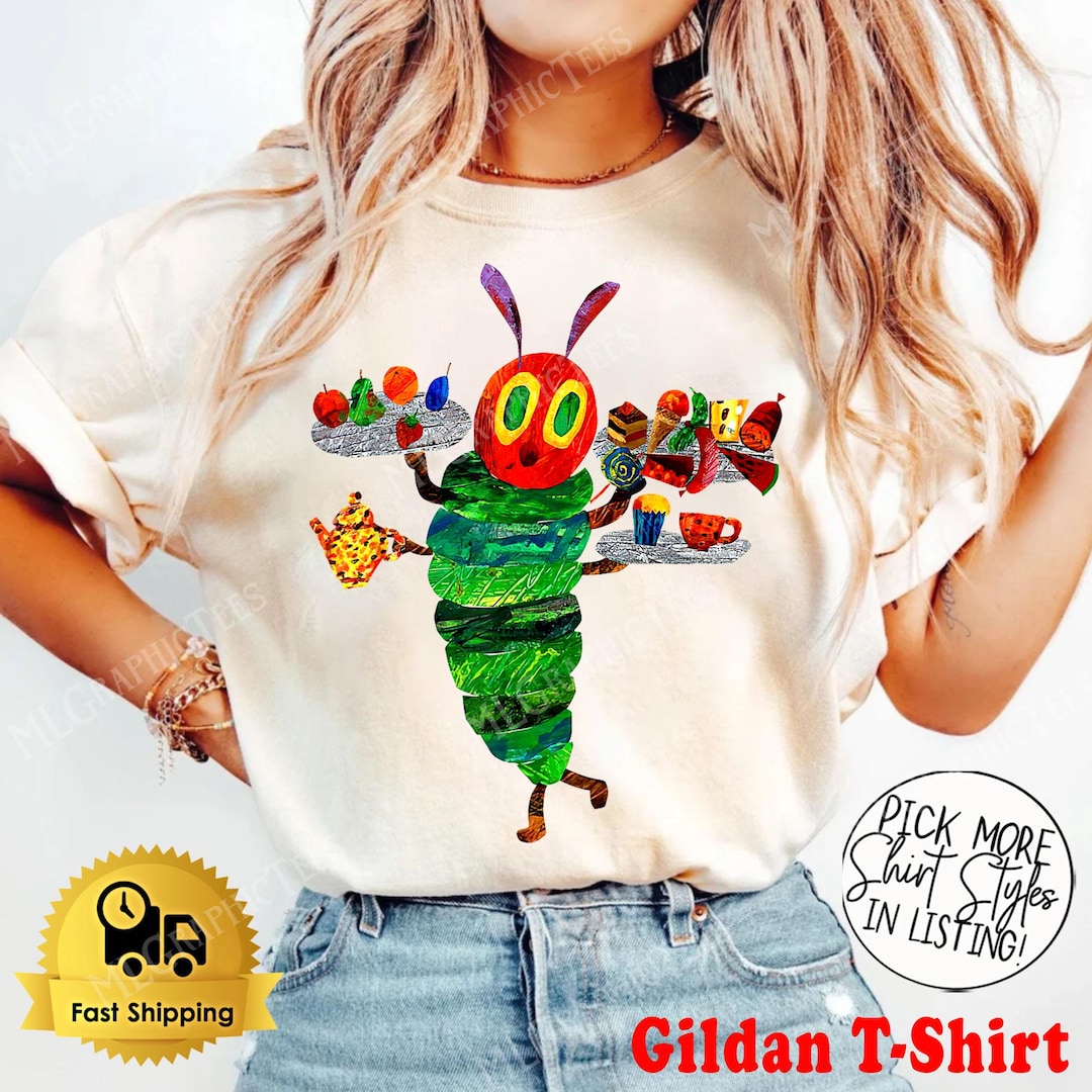 The Very Hungry Caterpillar Shirt, Bookish Shirt, Book Lover Gift ...