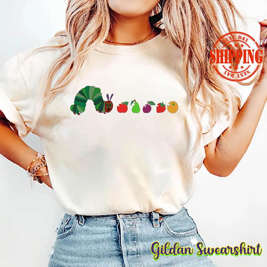 The Very Hungry Caterpillar Shirt, Bookish Shirt, Book Lover Gift ...