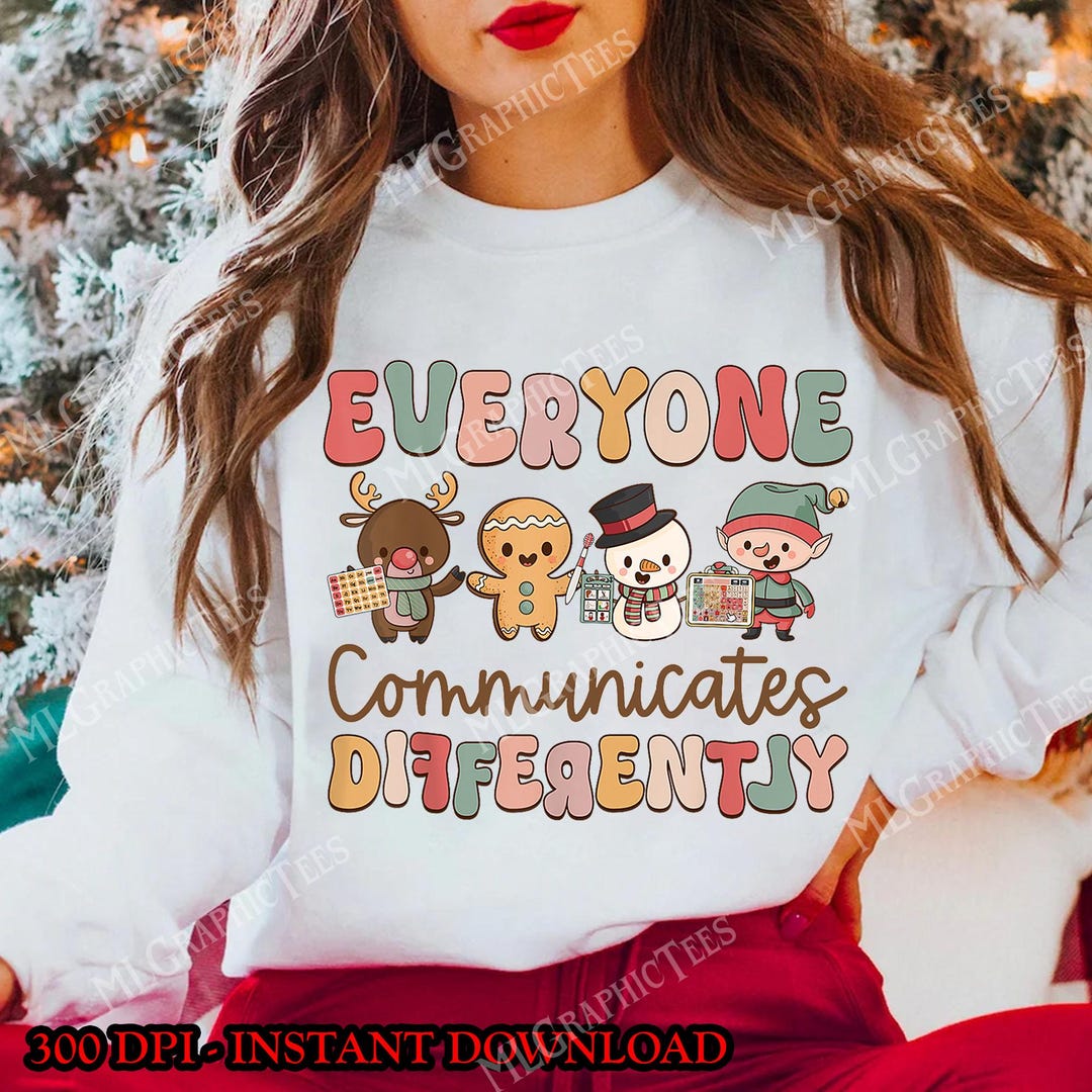 Christmas Everyone Communicate Differently Png, Speech Pathologist ...