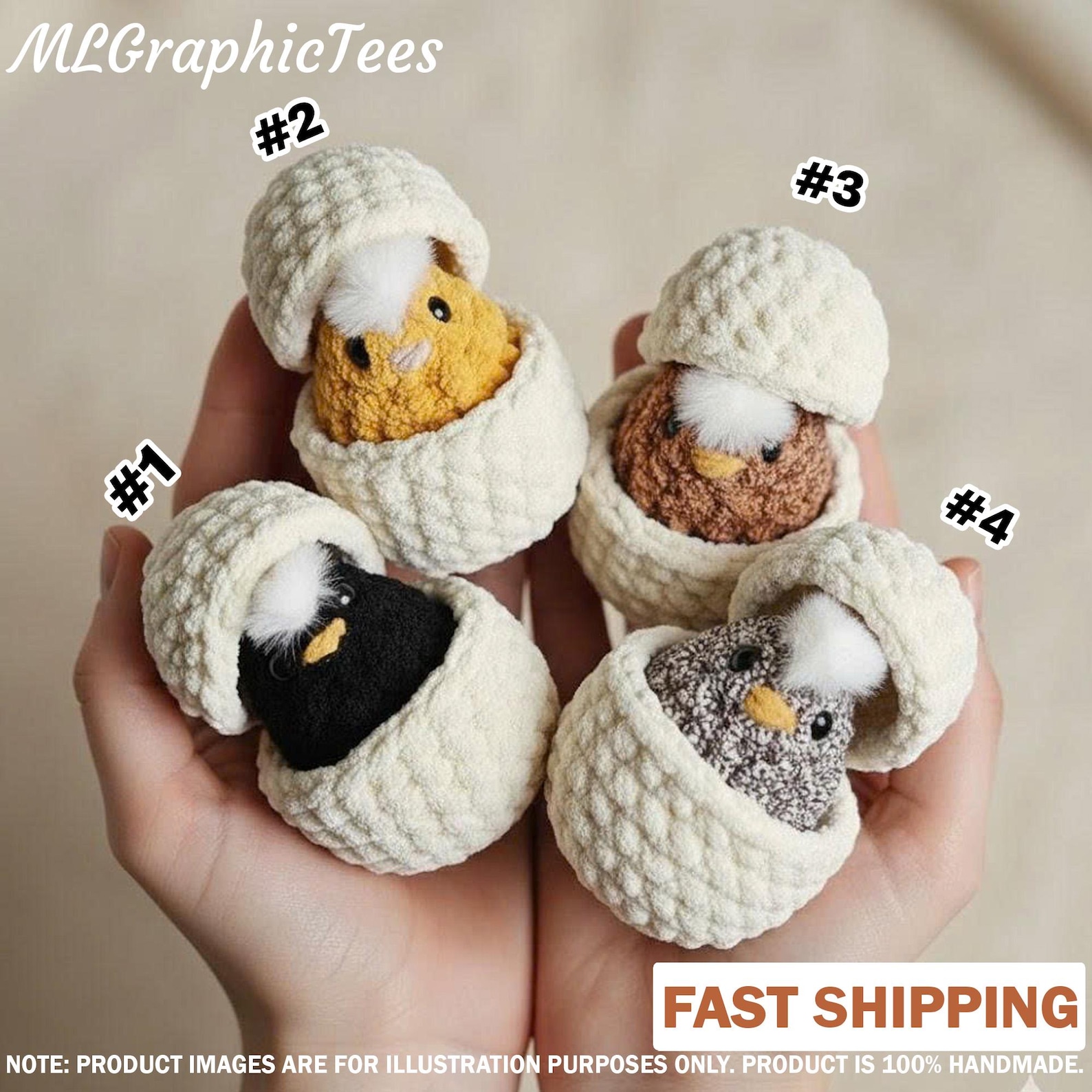 Muñeca de ganchillo de pollito en huevo, amigurumi de ganchillo grueso ...