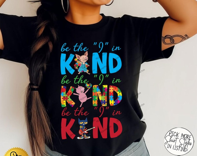 Book Characters Be the I in Kind Shirt, Choose Kindness Shirt, Feminist ...