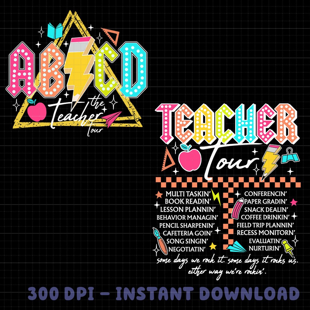 ABCD the Back to School Tour Png, Back to School, End of Year Png ...