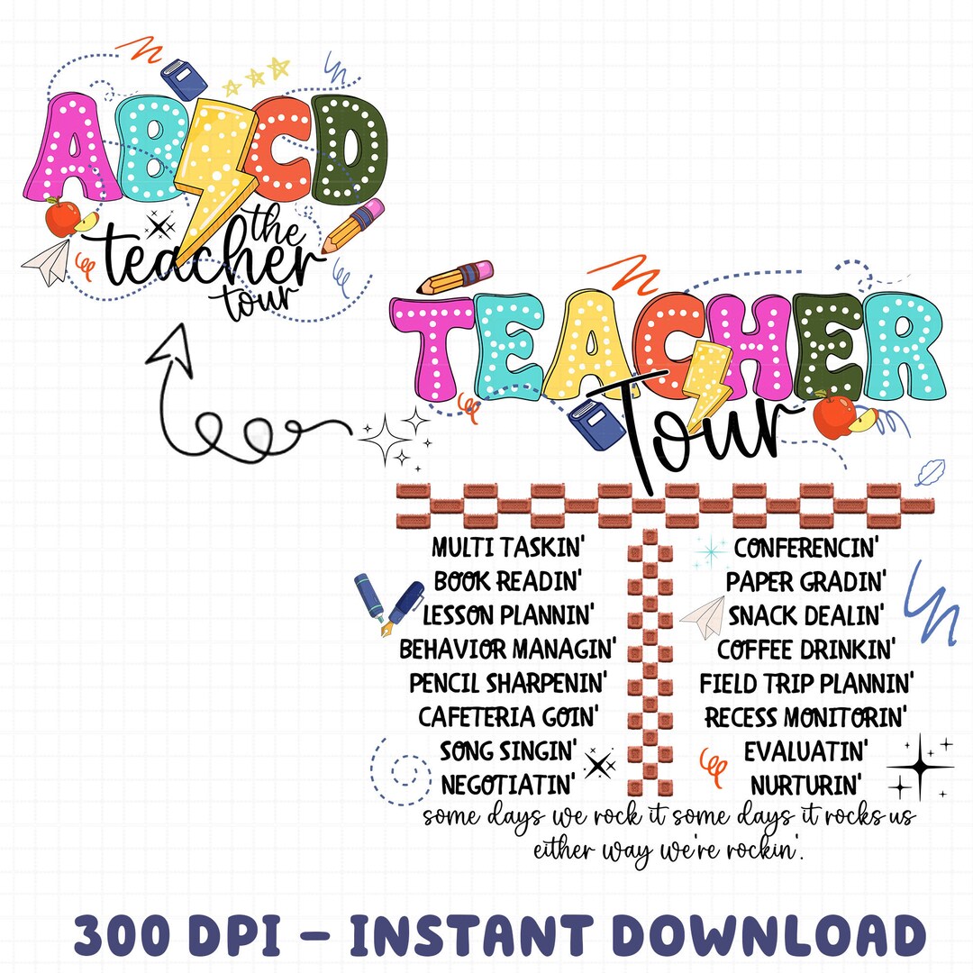 ABCD the Back to School Tour Png, Back to School, End of Year Png ...