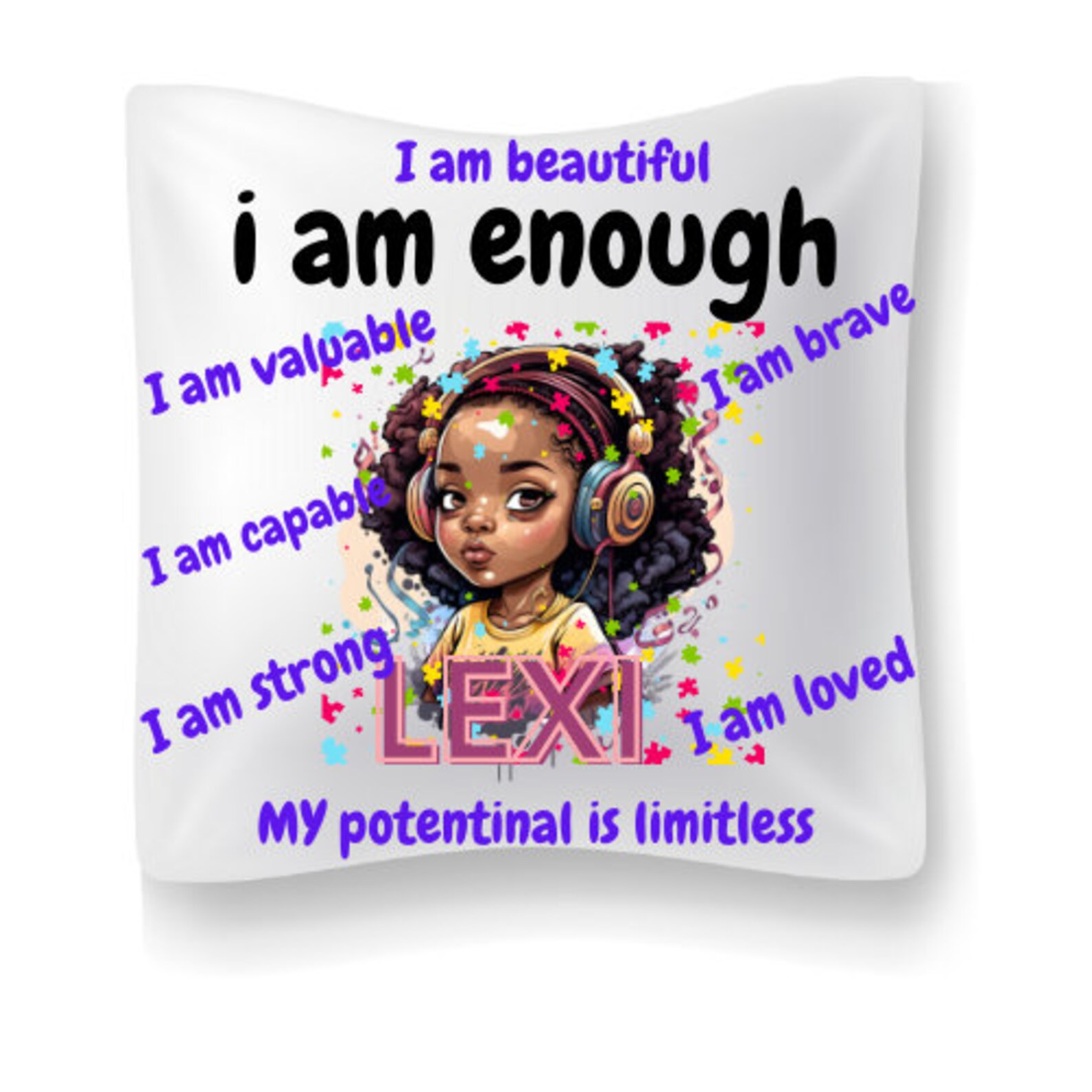 Pillow With Positive Affirmations for Young Girls and Teens - Etsy