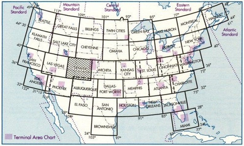 FAA VFR Sectional (current Edition) - Etsy
