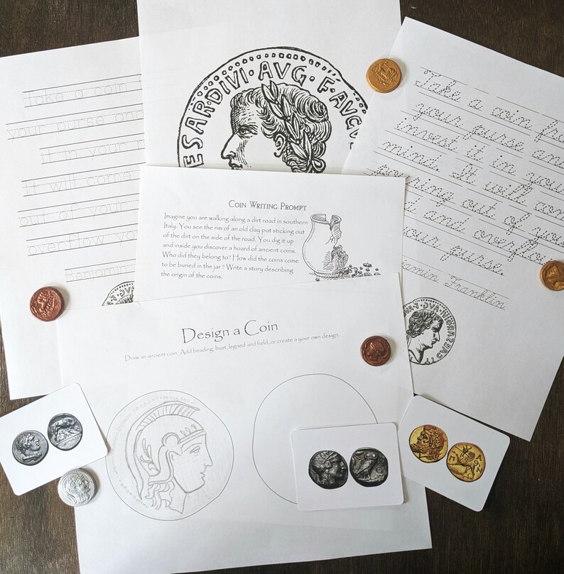 Ancient Coins History Unit Study-montessori-homeschool-learning Fun - Etsy