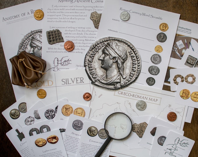 Ancient Coins History Unit Study-montessori-homeschool-learning Fun - Etsy
