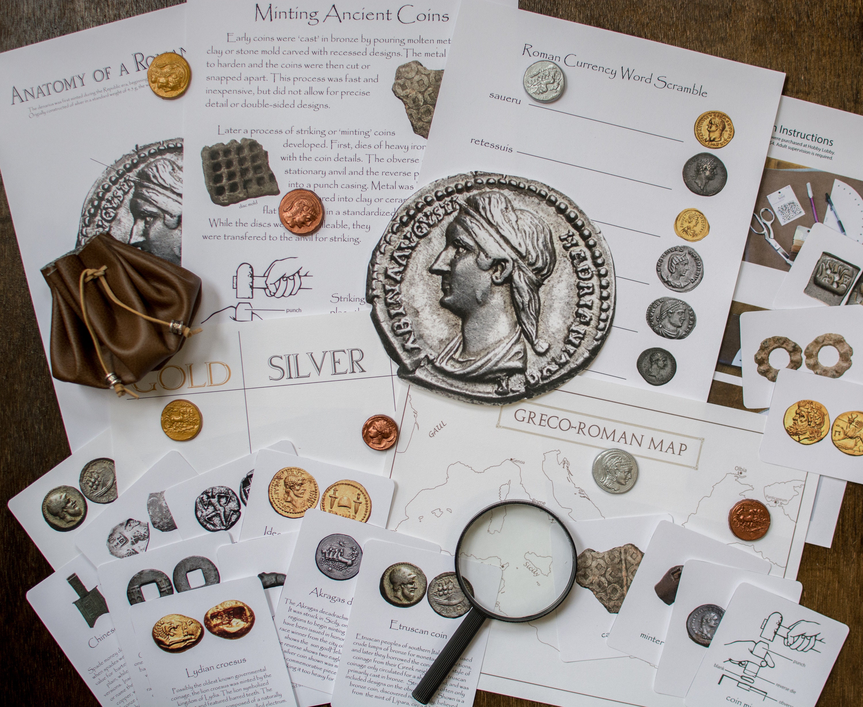 Ancient Coins History Unit Study-montessori-homeschool-learning Fun - Etsy