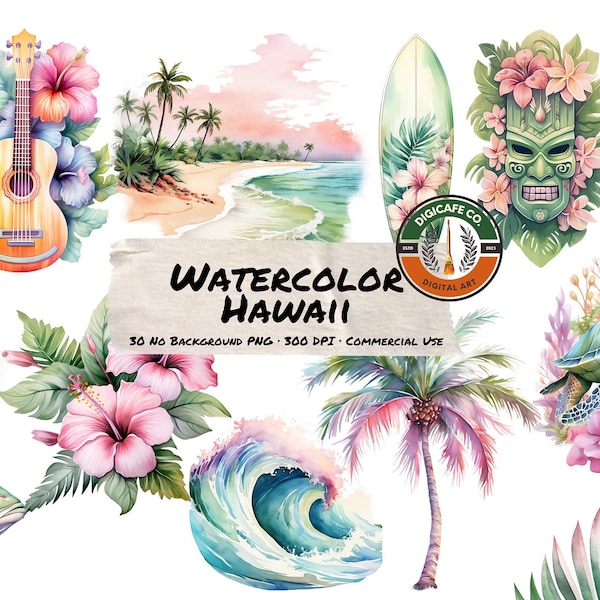 Luau Clipart - Etsy